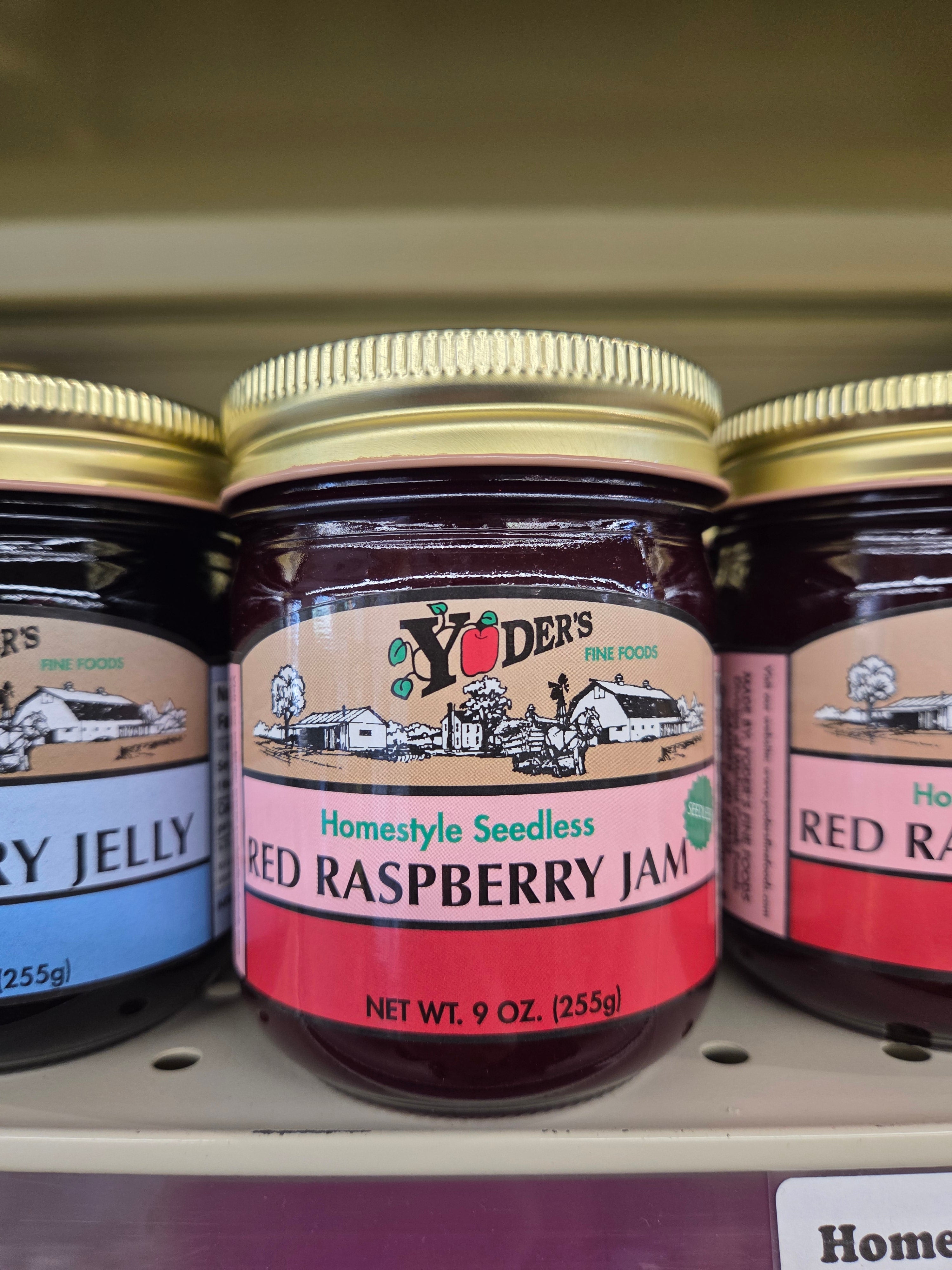 Yoders Seedless Red Raspberry Jam – The Cheese Shop Country Market & Deli
